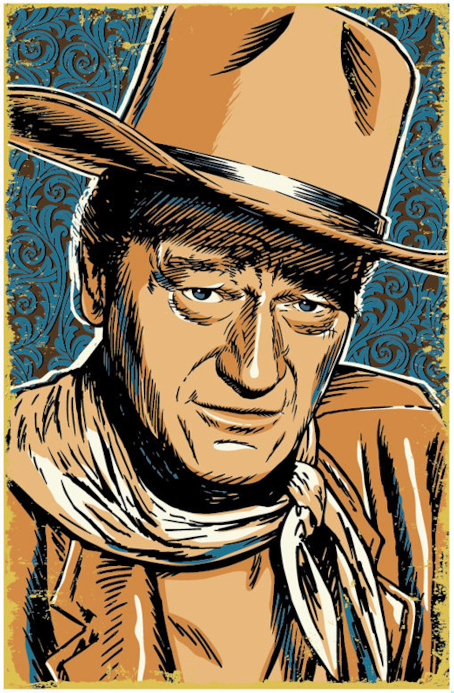John Wayne 13 X 19 John Wayne Poster John Wayne Wall Art - Etsy