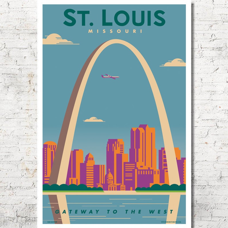 St. Louis St. Louis Poster St. Louis Wall Art St. Louis Art - Etsy
