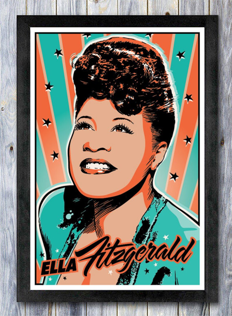Ella Fitzgerald Ella Fitzgerald poster Ella Fitzgerald wall | Etsy