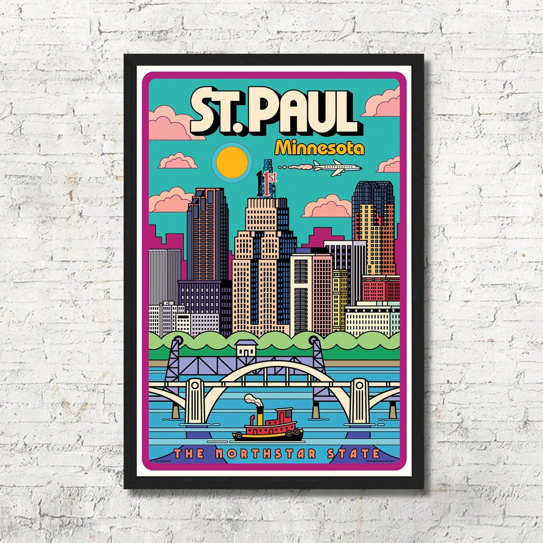 St. Paul Poster, St. Paul Wall Art, St. Paul Print, St. Paul Art Print ...