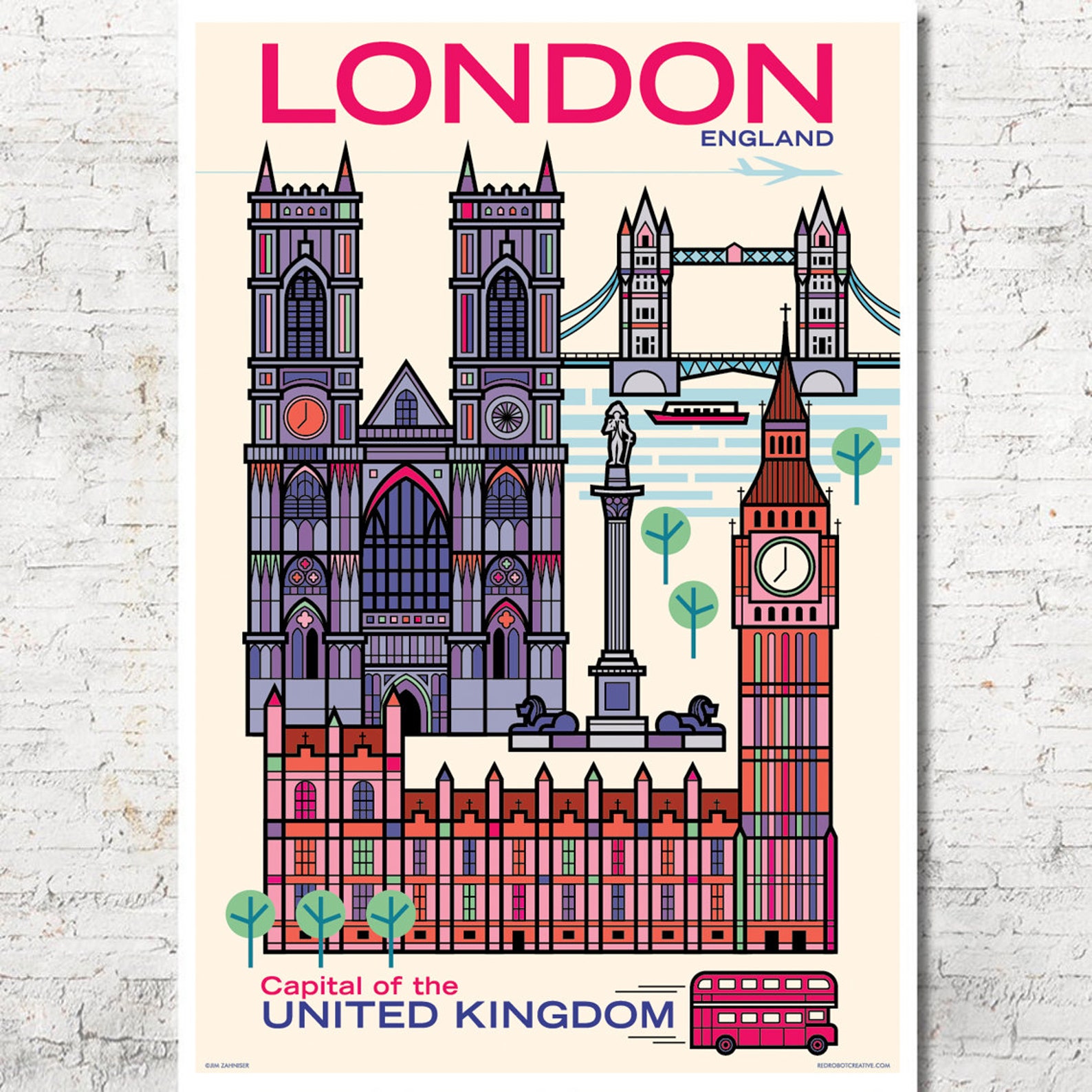 London Poster London Wall Art London Art Print Poster - Etsy