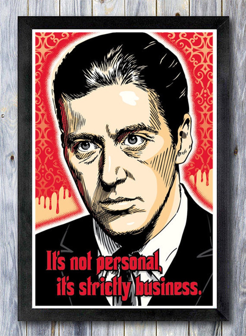 Al Pacino Poster Al Pacino Wall Art Godfather Art Print | Etsy