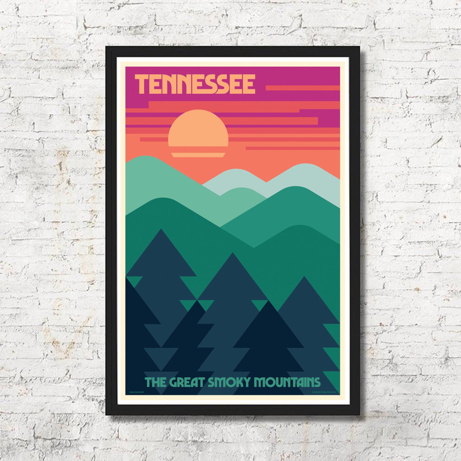 Tennessee Poster Tennessee Wall Art Tennessee Print | Etsy