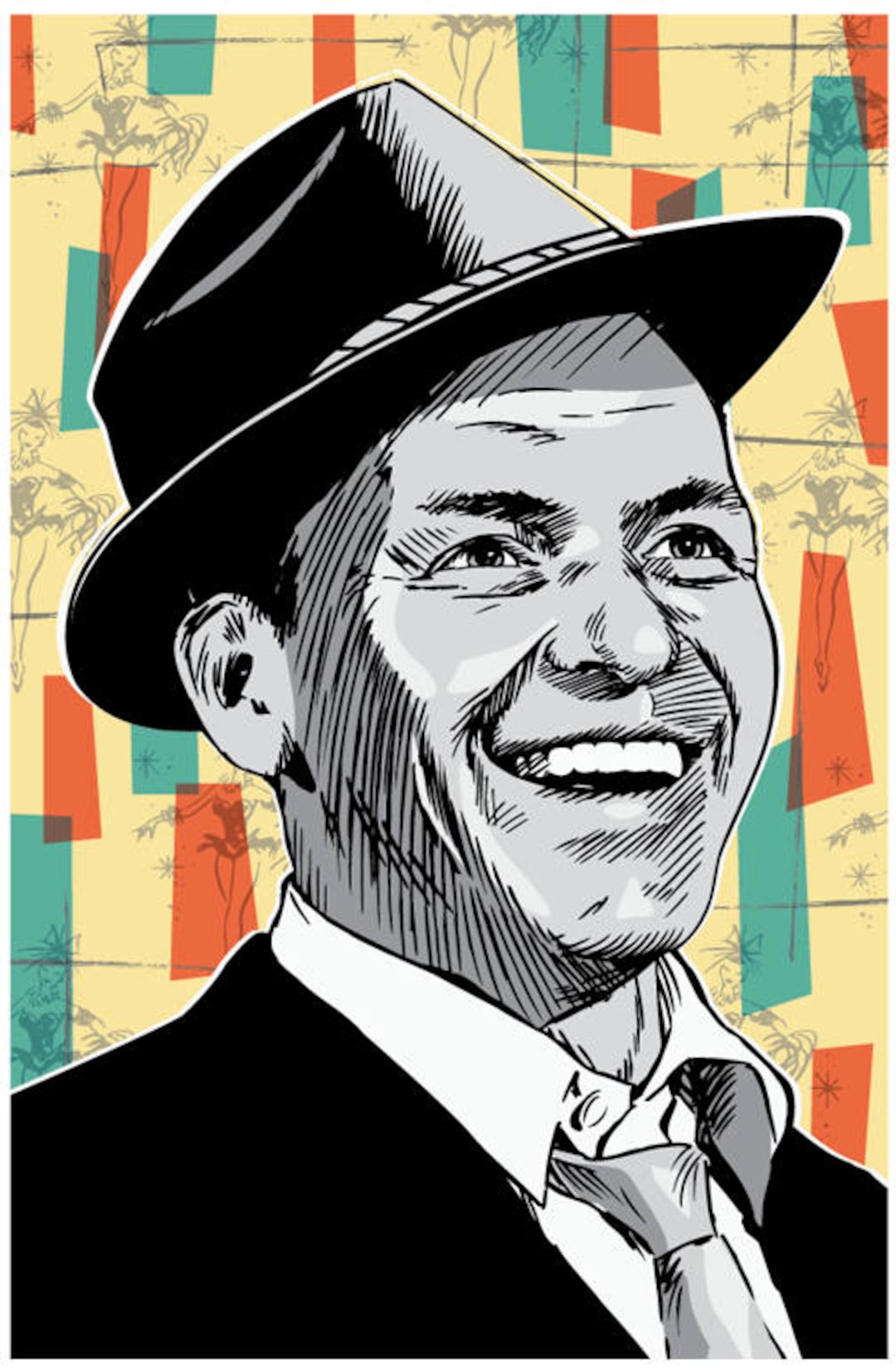 Frank Sinatra Art Print, Signed Music Icon Poster - Etsy
