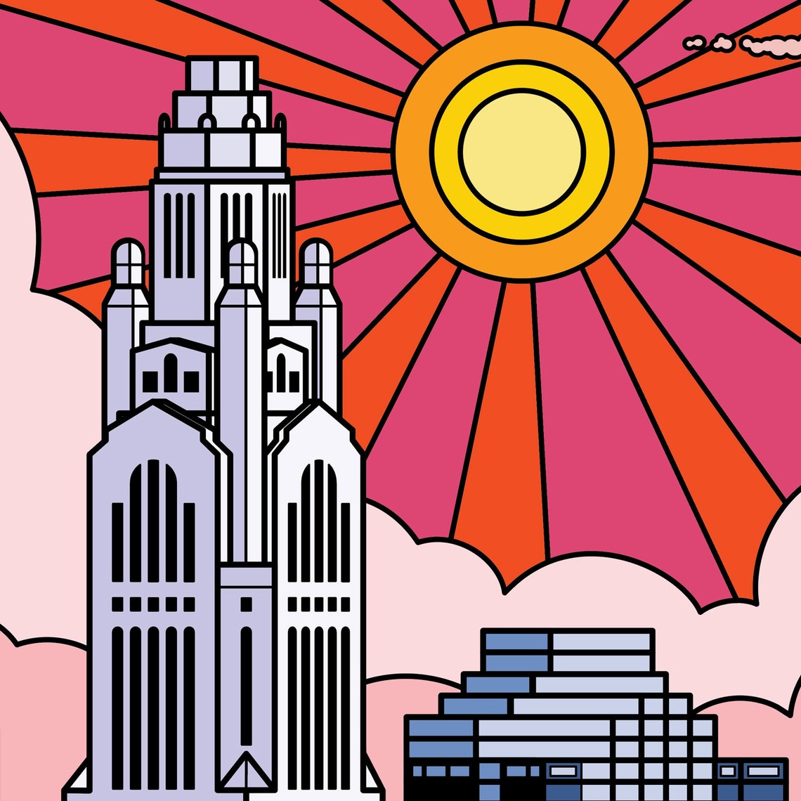 Columbus Poster Columbus Wall Art Columbus Art Print - Etsy