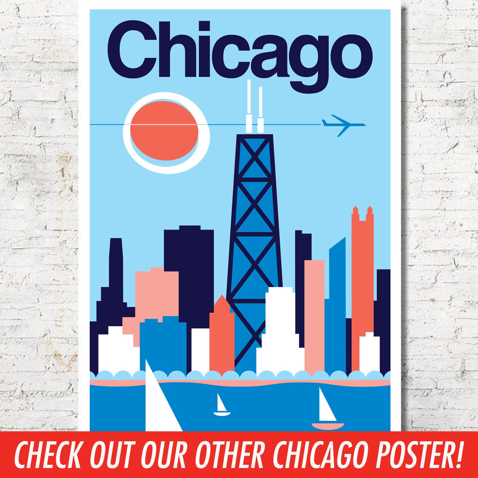 Chicago Poster Chicago Wall Art Chicago Print Chicago Art - Etsy
