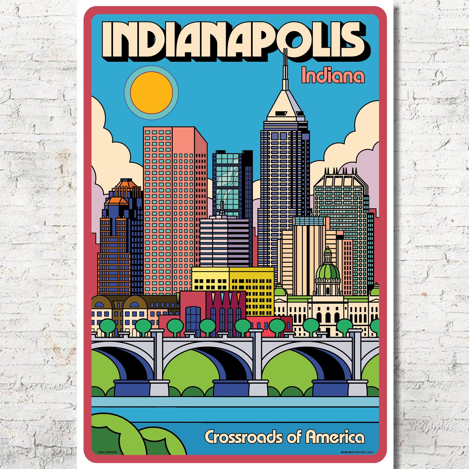 Indianapolis Poster Indianapolis Wall Art Indianapolis | Etsy