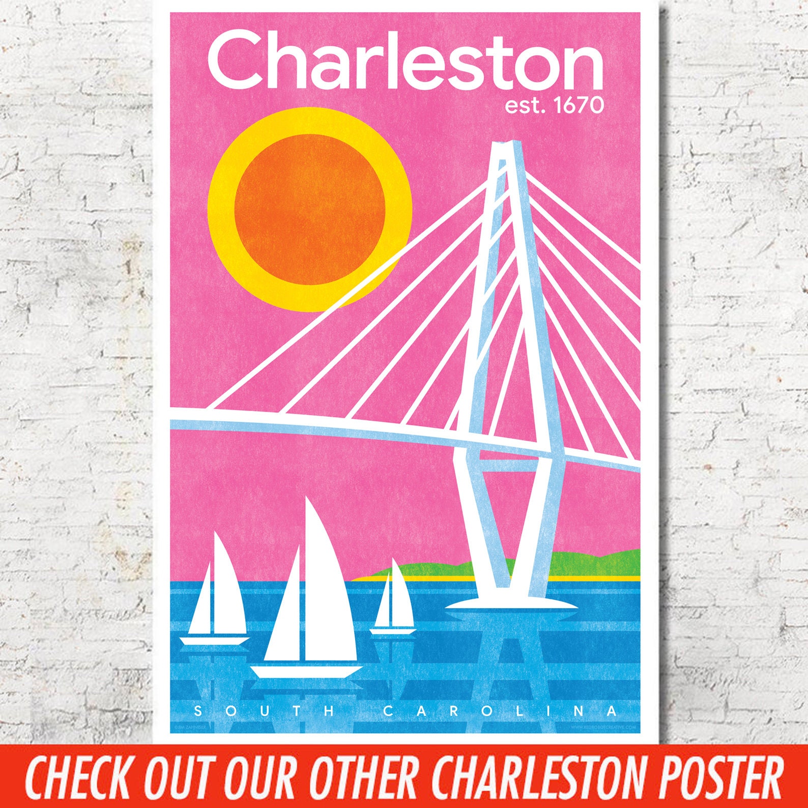 Charleston Poster Charleston Wall Art Charleston Art Print - Etsy