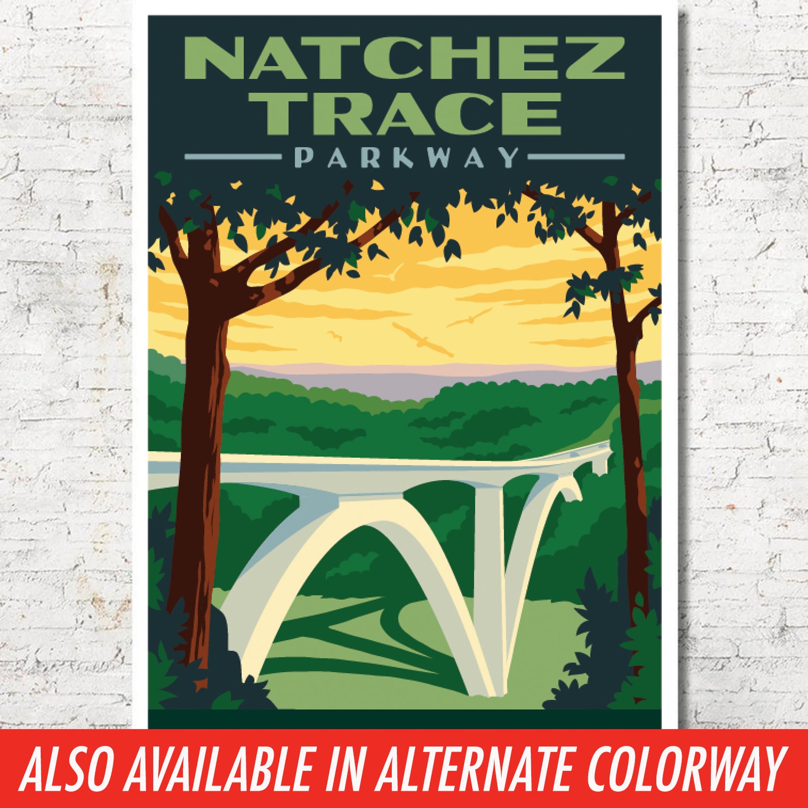 Natchez Trace Poster Natchez Trace Wall Art Natchez Trace - Etsy