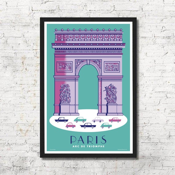Paris Poster Paris Wall Art Paris Art Print France Poster | Etsy