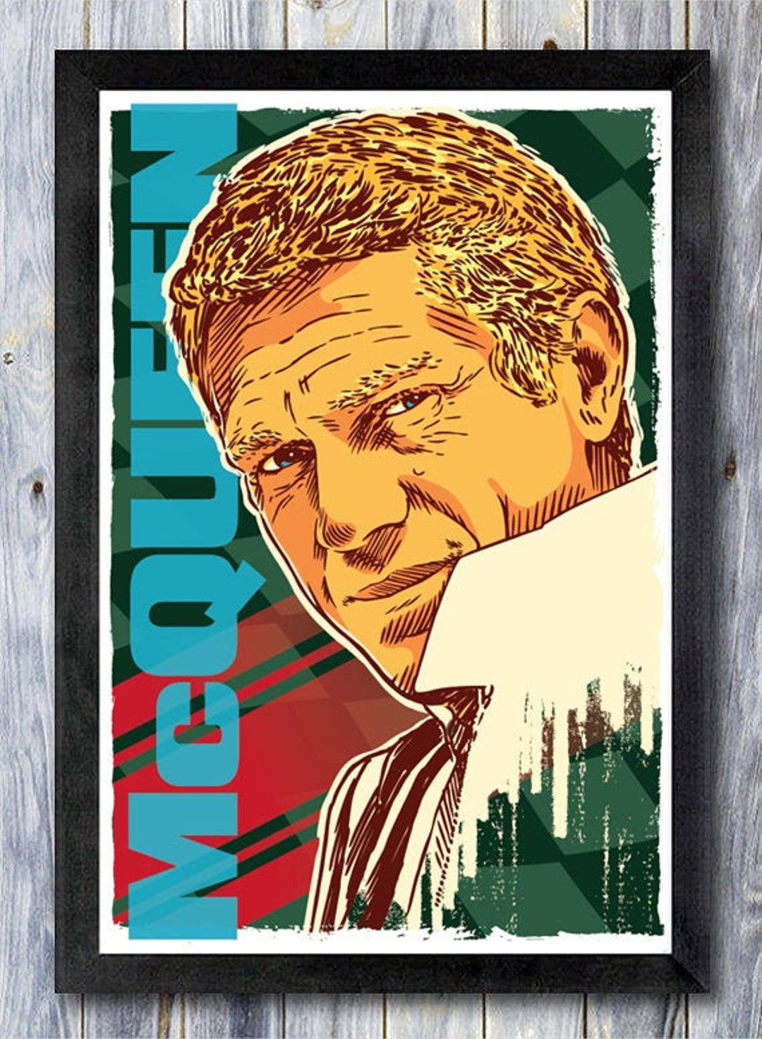 Steve Mcqueen Poster, Steve Mcqueen Wall Art, Steve Mcqueen Art Print ...
