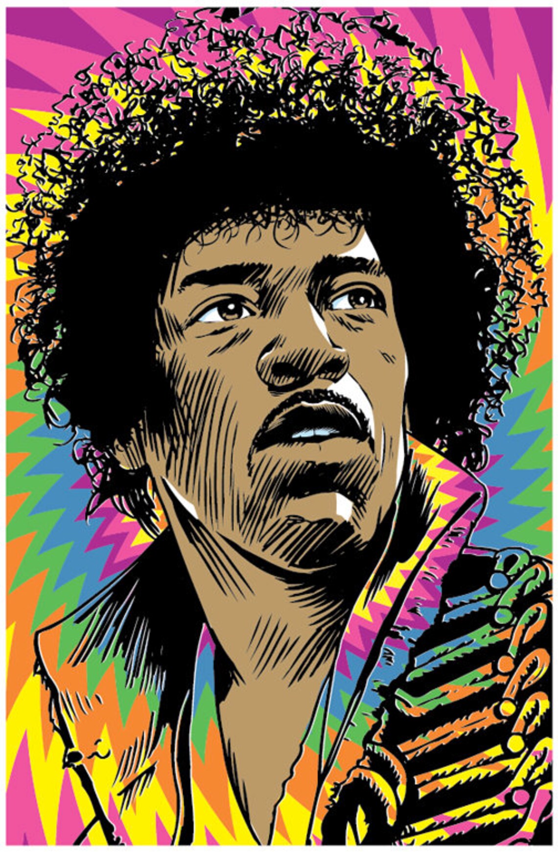 Jimi Hendrix Jimi Hendrix Poster Jimi Hendrix Wall Art Jimi - Etsy