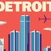 Detroit Poster Detroit Wall Art Detroit Print Detroit Art - Etsy