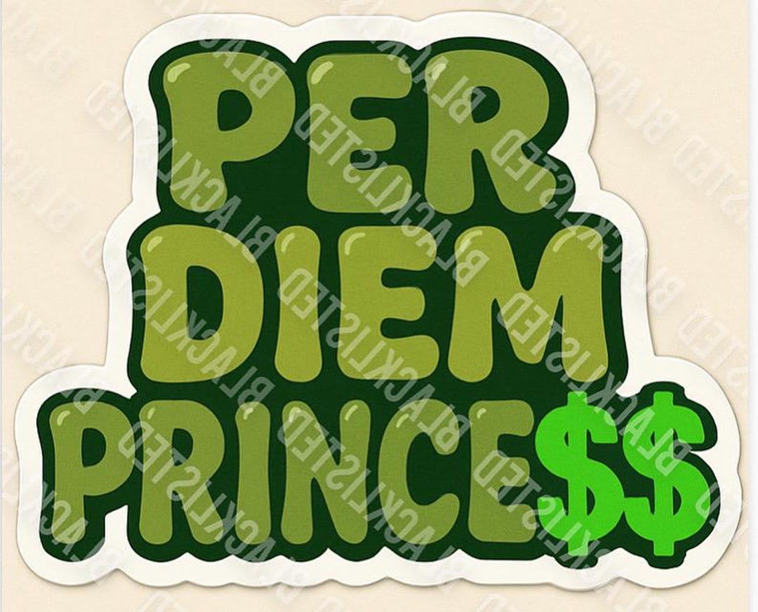 Per Diem Princess Sticker - Etsy