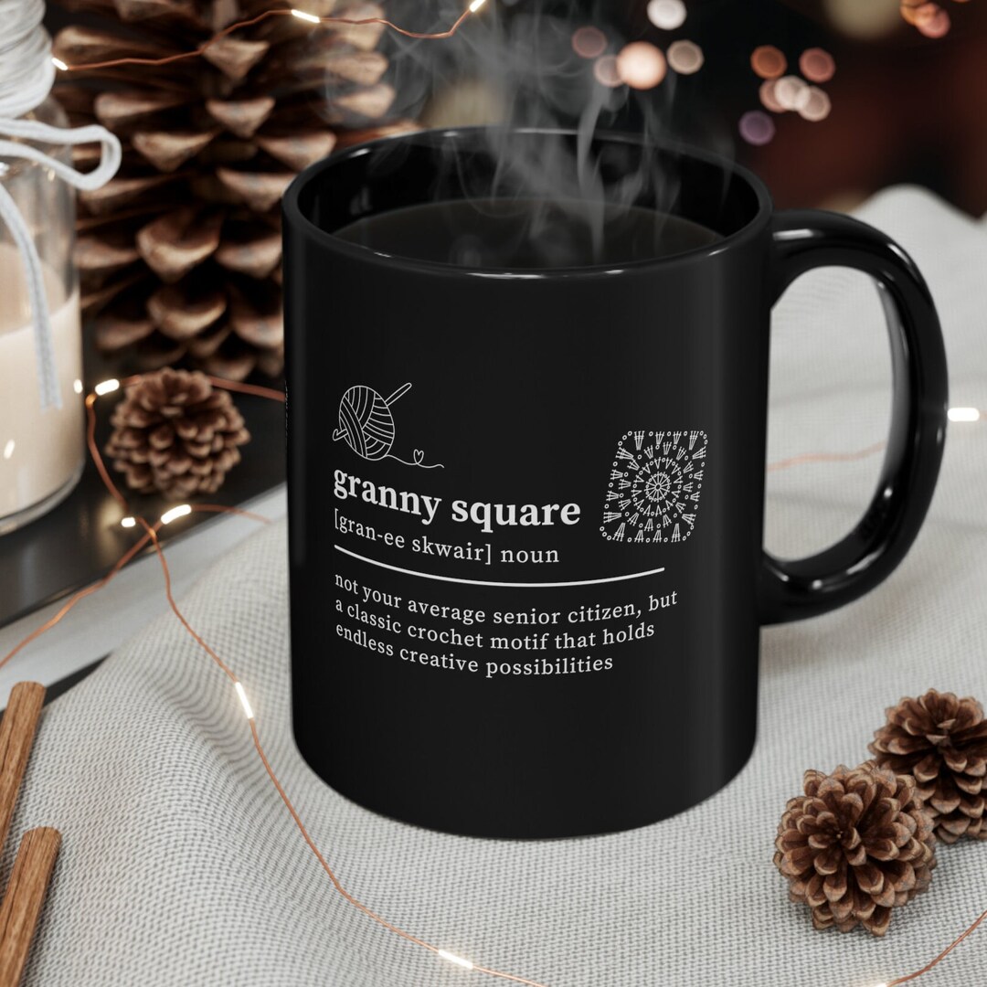 Granny Square Coffee Cup Definition Mug Coffee Personalized Cup of ...