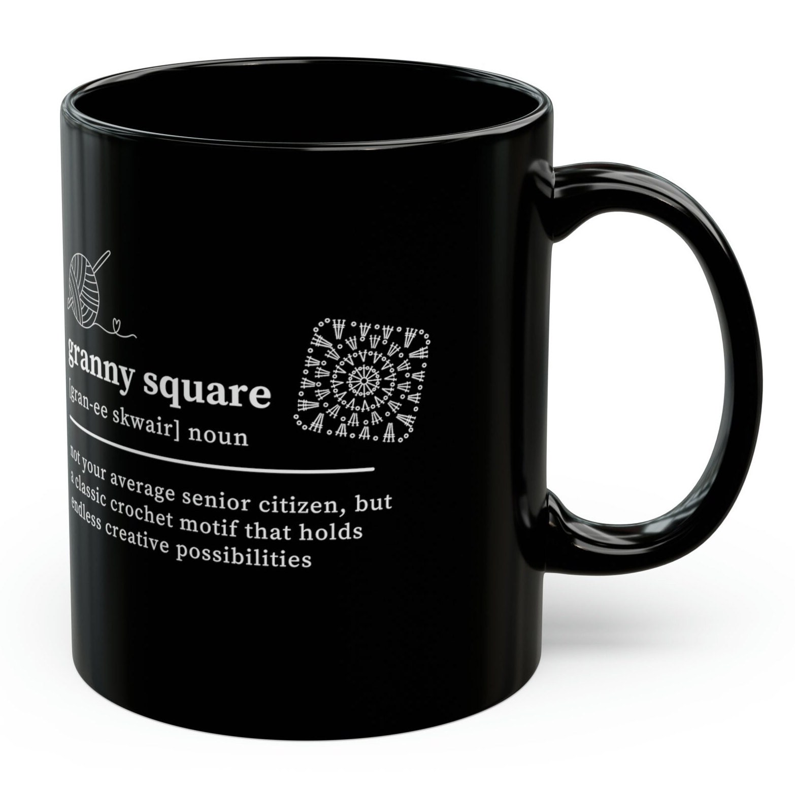 Granny Square Coffee Cup Definition Mug Coffee Personalized Cup of ...