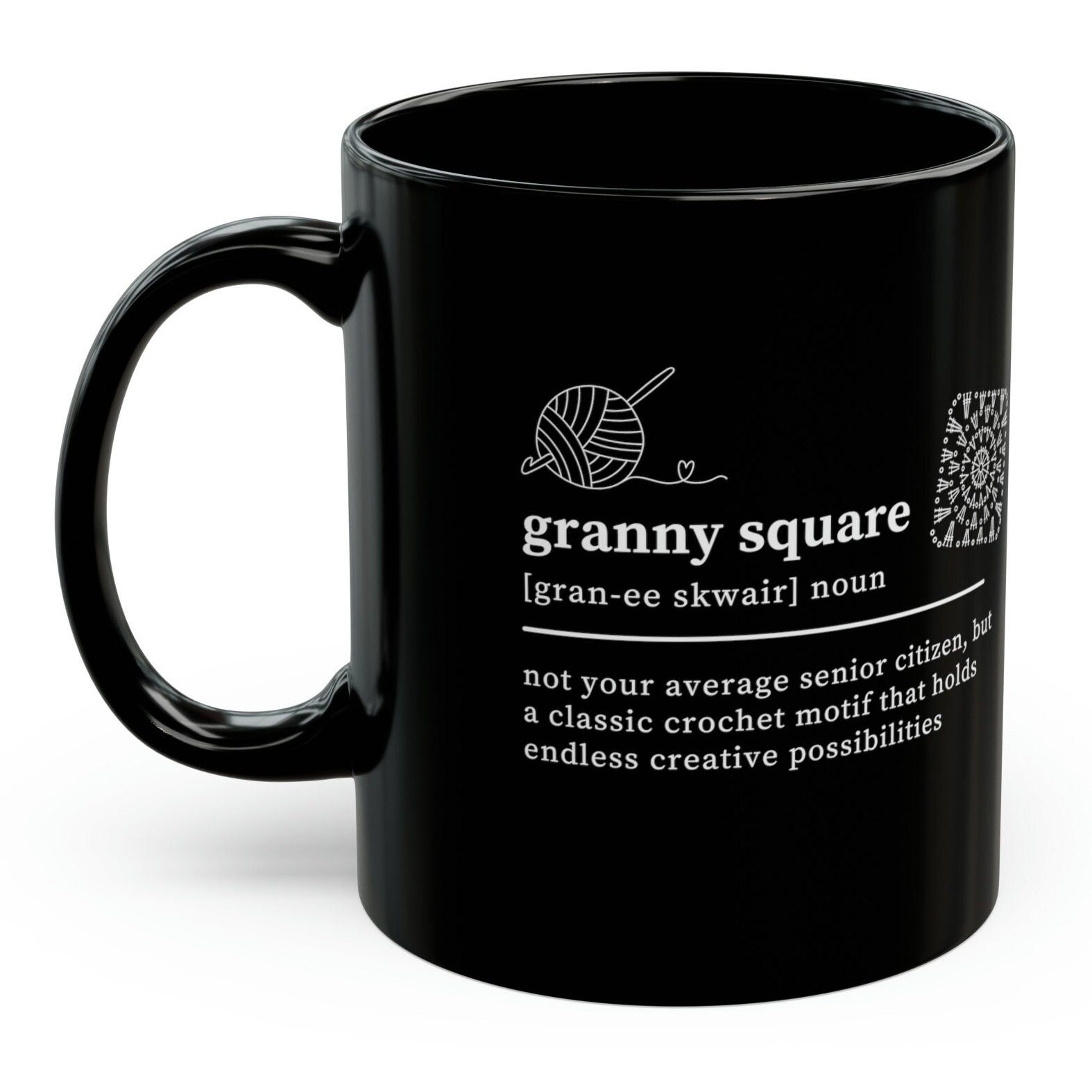 Granny Square Coffee Cup Definition Mug Coffee Personalized Cup of ...