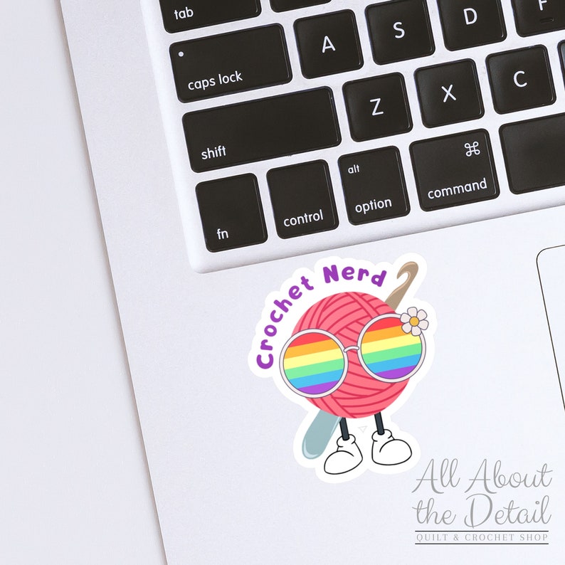 Crochet Sticker Crochet Nerd Sticker Yarn Lover Gift Idea for Crochet ...