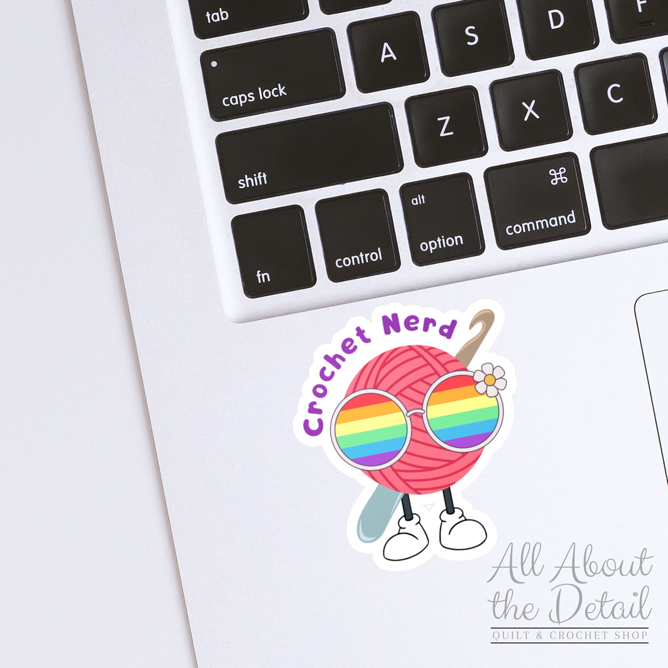 Crochet Sticker Crochet Nerd Sticker Yarn Lover Gift Idea for Crochet ...