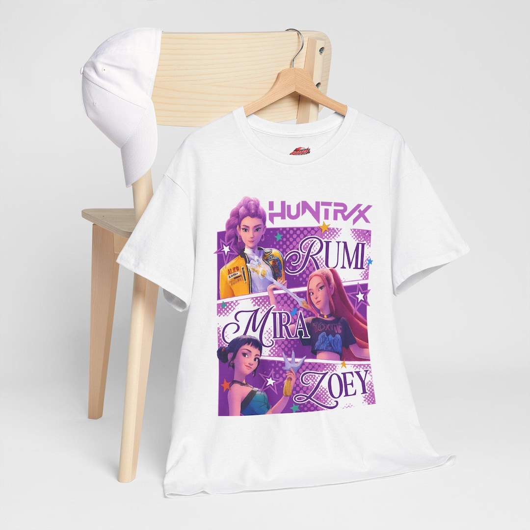 HUNTRX Demon Hunters K-pop Idol Group Member Collage T-shirt | Rumi ...