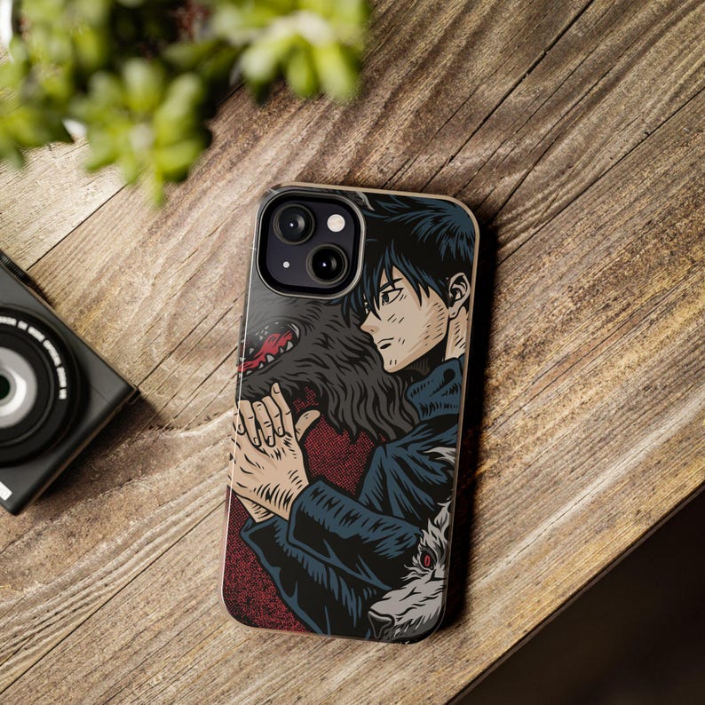 Megumi Fushiguro Personaliable Phone Case Anime-inspired Demon Dogs ...