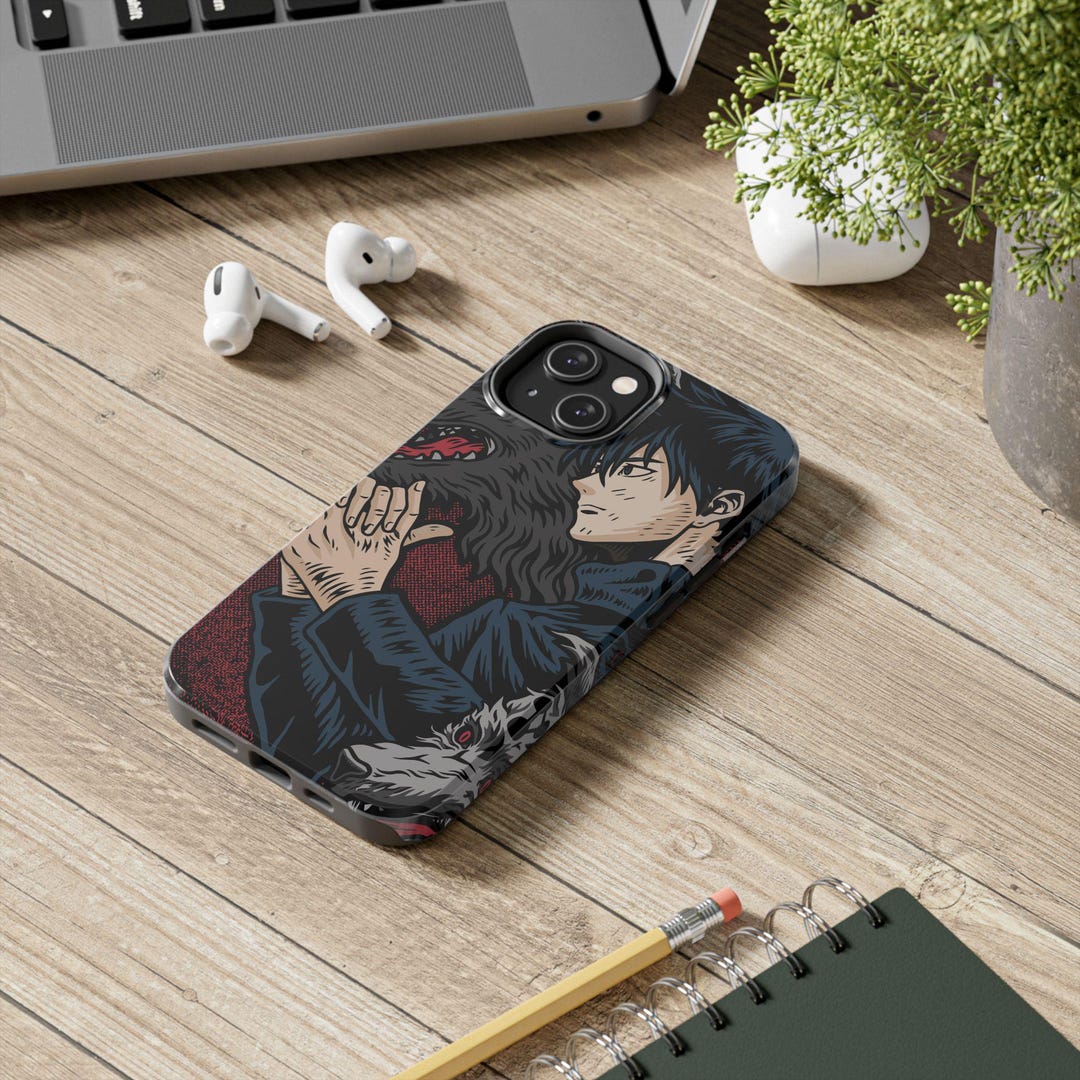 Megumi Fushiguro Personaliable Phone Case Anime-inspired Demon Dogs ...