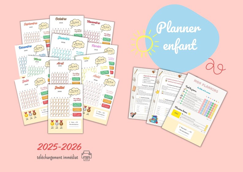 2025-2026 Children's Planner | Fun School Diary | Behavior Tracker and ...