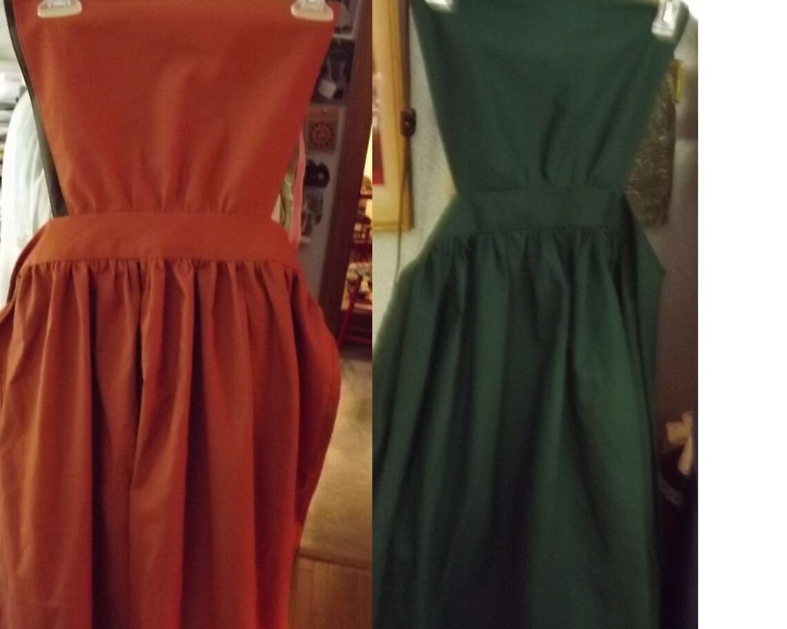 Civil War Pinner Apron Various Colors - Etsy