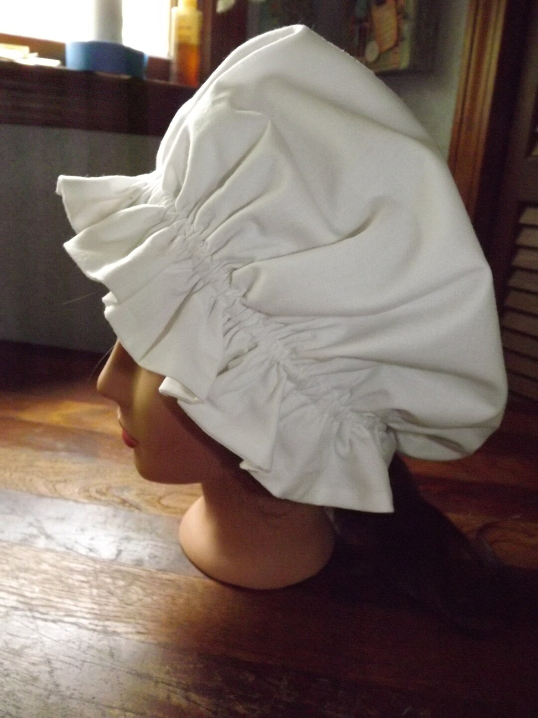 Mob Cap White Cotton - Etsy