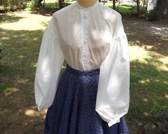 Ladies Civil War Garibaldi Blouse Sizes 6 to 24 Muslin Blouse - Etsy