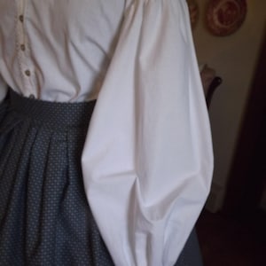 Ladies Civil War Garibaldi Blouse Sizes 6 to 24 Muslin Blouse - Etsy