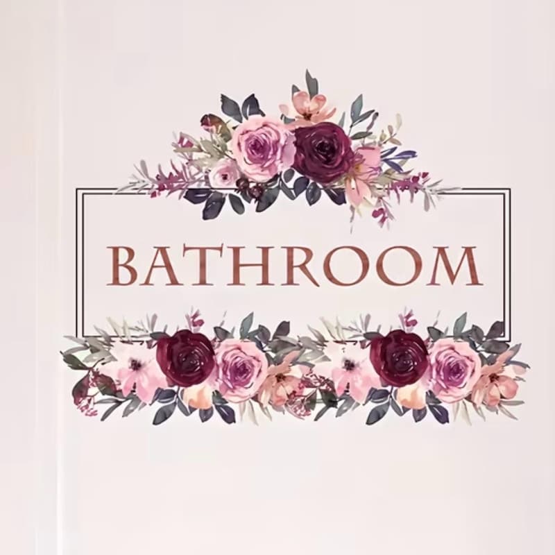 Bathroom Door Stickers - Etsy UK