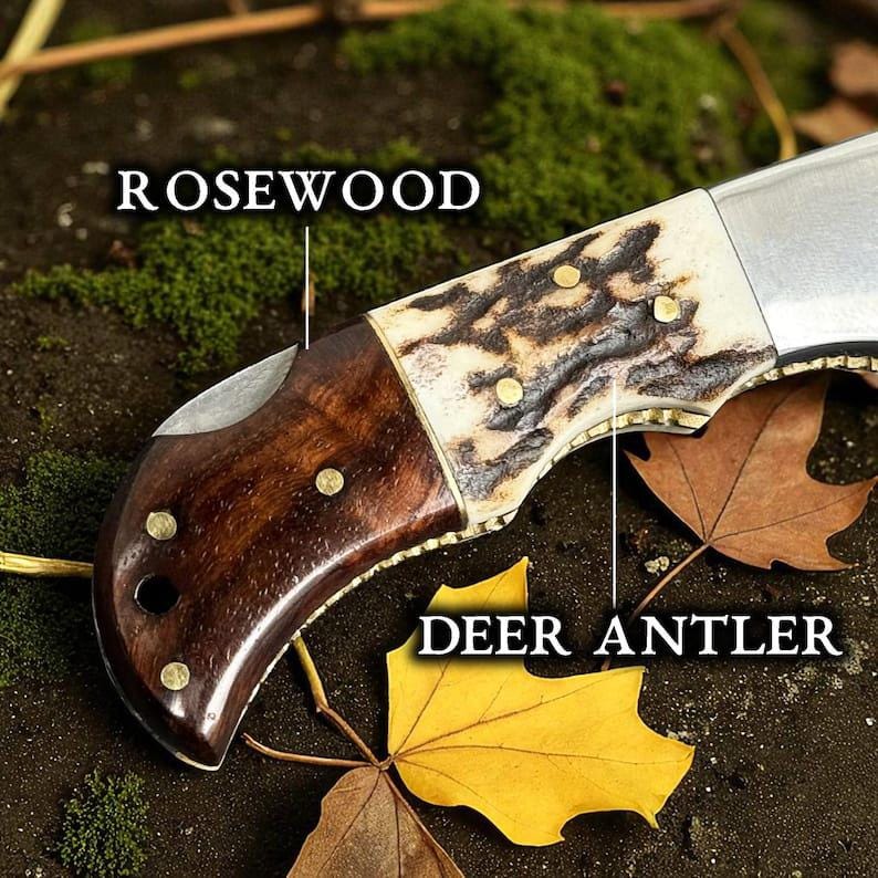 Personalised Copper Damascus Display Art Piece | Antler & Rosewood ...