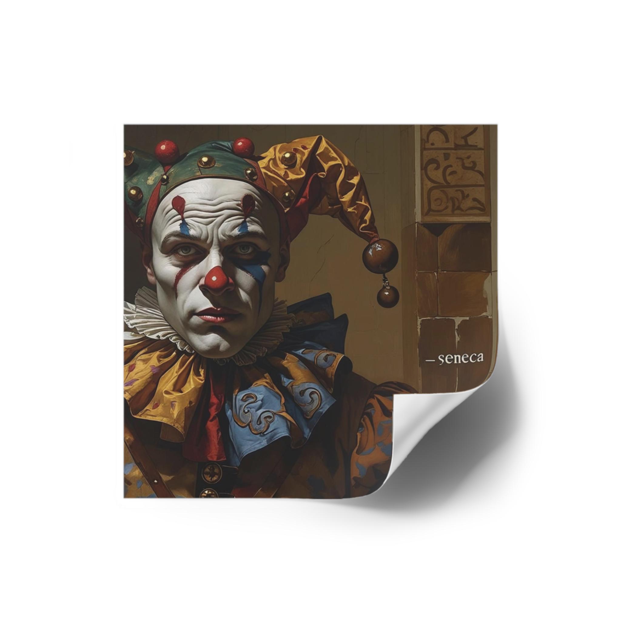 Seneca Stoicism Jester Sticker: Waterproof Philosophy Laptop Decal - Etsy