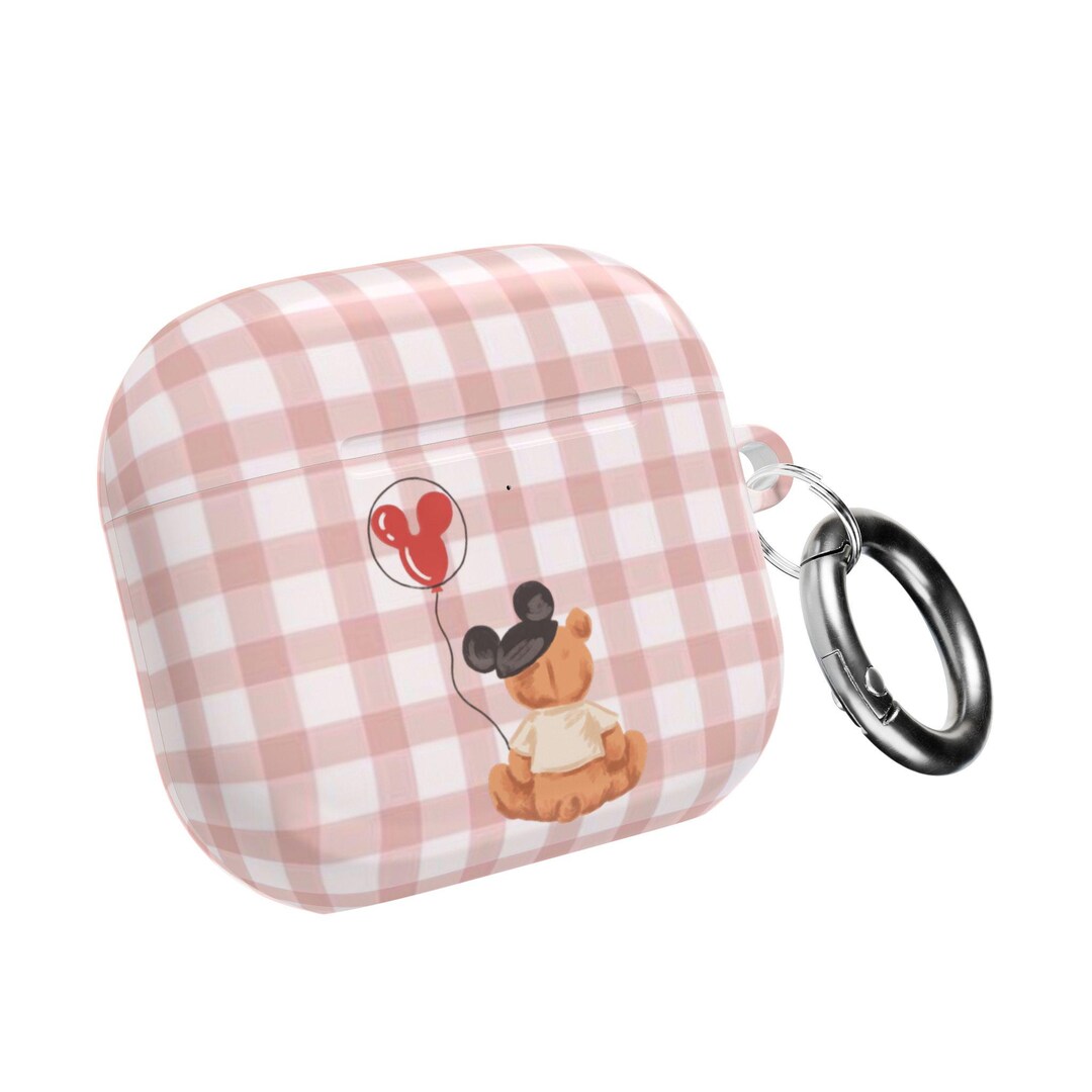 Cute Heart Bear Balloon AirPod Case | Cute Animal Silicone Cover - Etsy