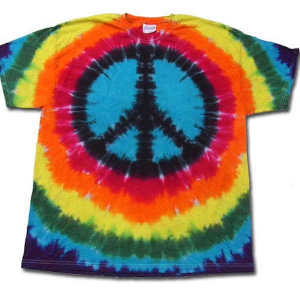Peace Sign Tie Dye - Etsy