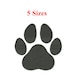 Dog Paw Print Embroidery Design, 5 Sizes (DST File) - Etsy