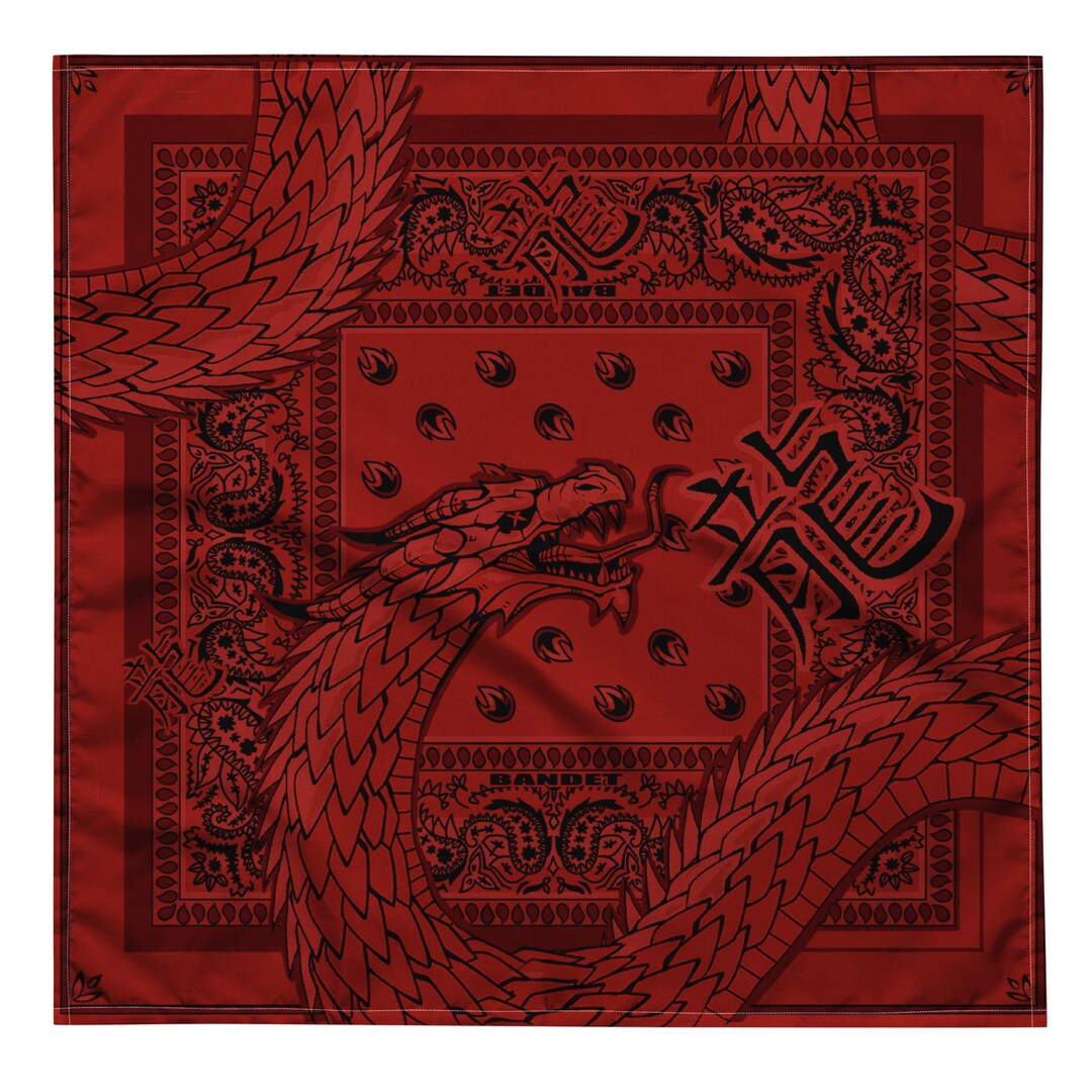 Red Dragon - Streetwear Bandana - Etsy