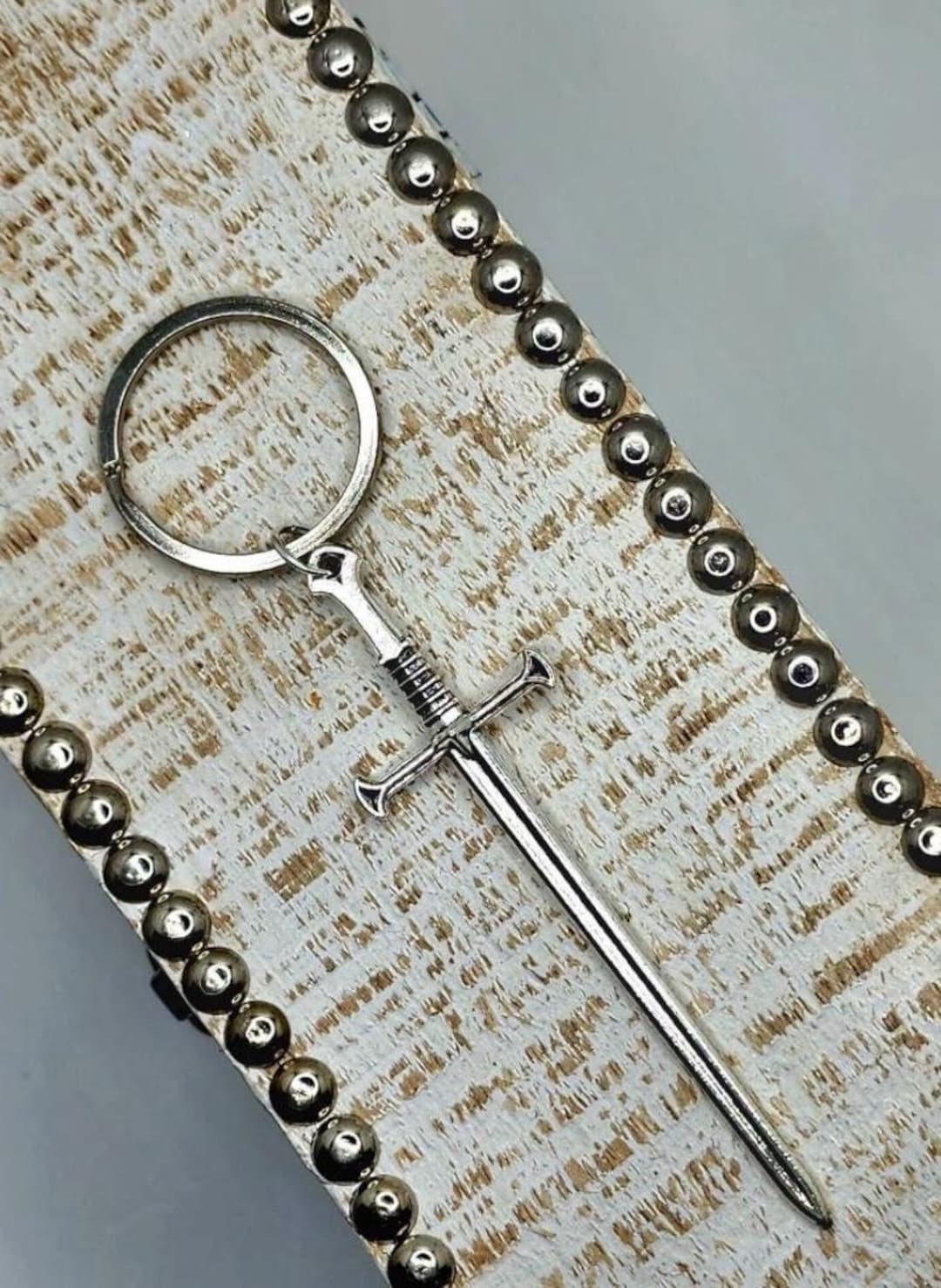 Large Sword Keychain, Medieval, Charm, Blade, Steel, Rapier, Purse ...