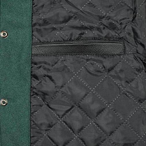 Wool Body Varsity Handmade Jacket: Leather Sleeves, Retro Bomber Style ...