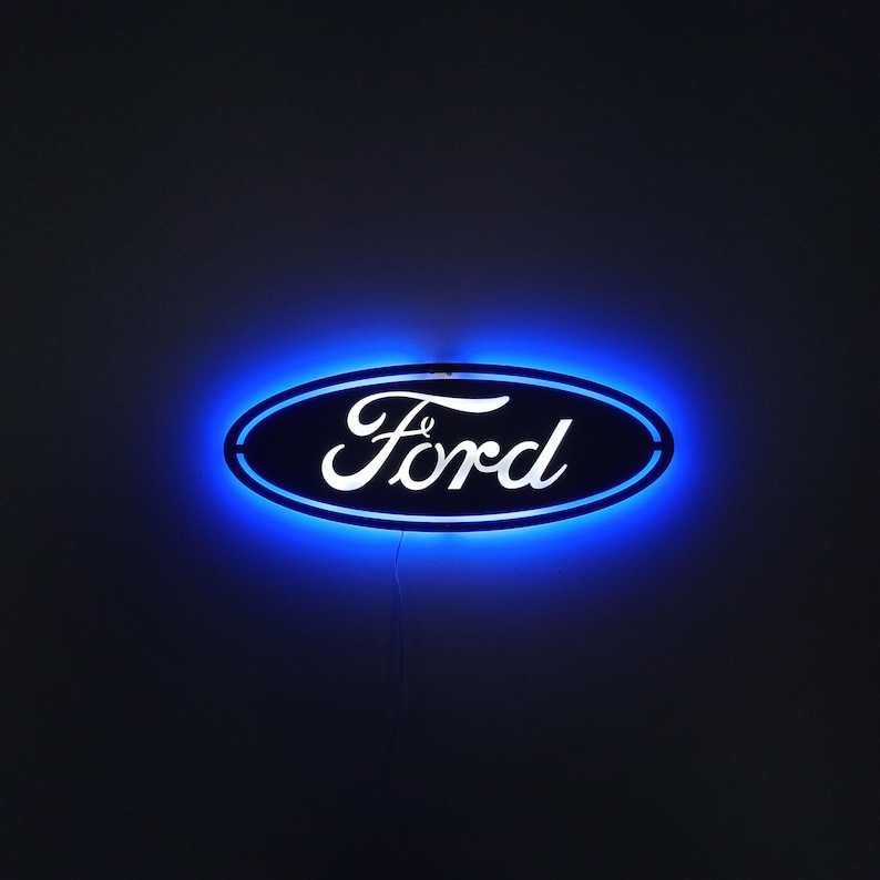 Led Ford Logo Sign : Car Sign for Garage - Etsy
