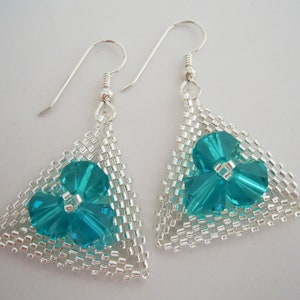 Peyote Triangle Delica Seed Bead Pattern Triangle Earrings - Etsy Canada