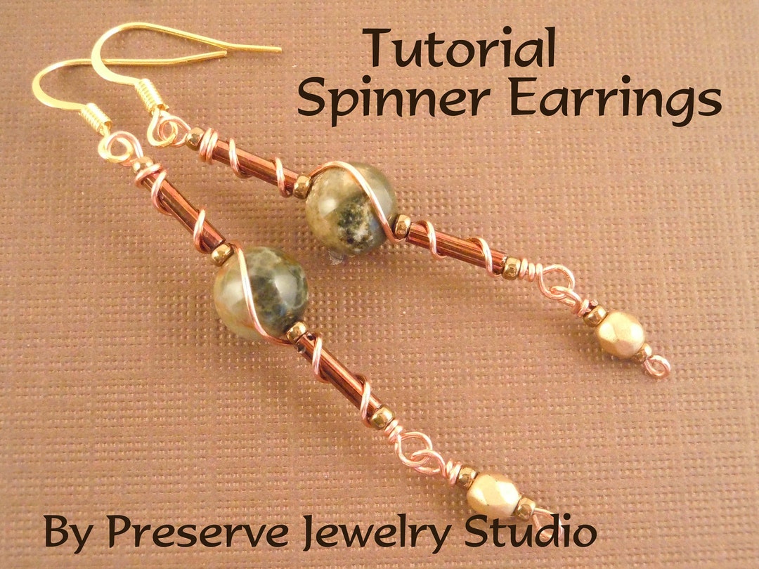 Wire Wrap Earring Tutorial, Wire Wrap Tutorial, Seed Bead Earring ...