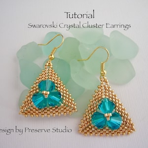 Peyote Triangle Delica Seed Bead Pattern Triangle Earrings - Etsy Canada