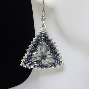 Peyote Triangle Delica Seed Bead Pattern Triangle Earrings - Etsy Canada