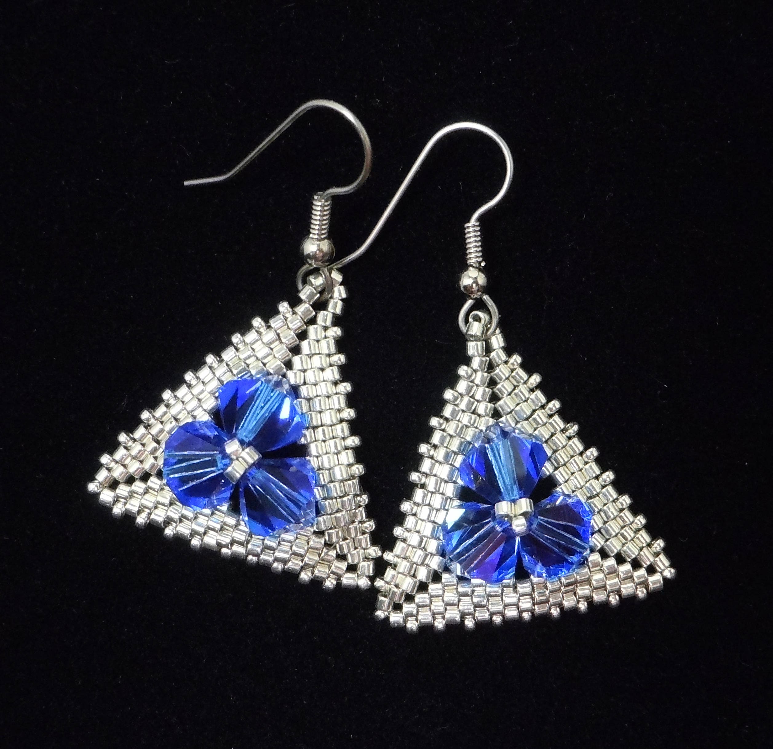 Peyote Triangle Delica Seed Bead Pattern Triangle Earrings - Etsy Canada