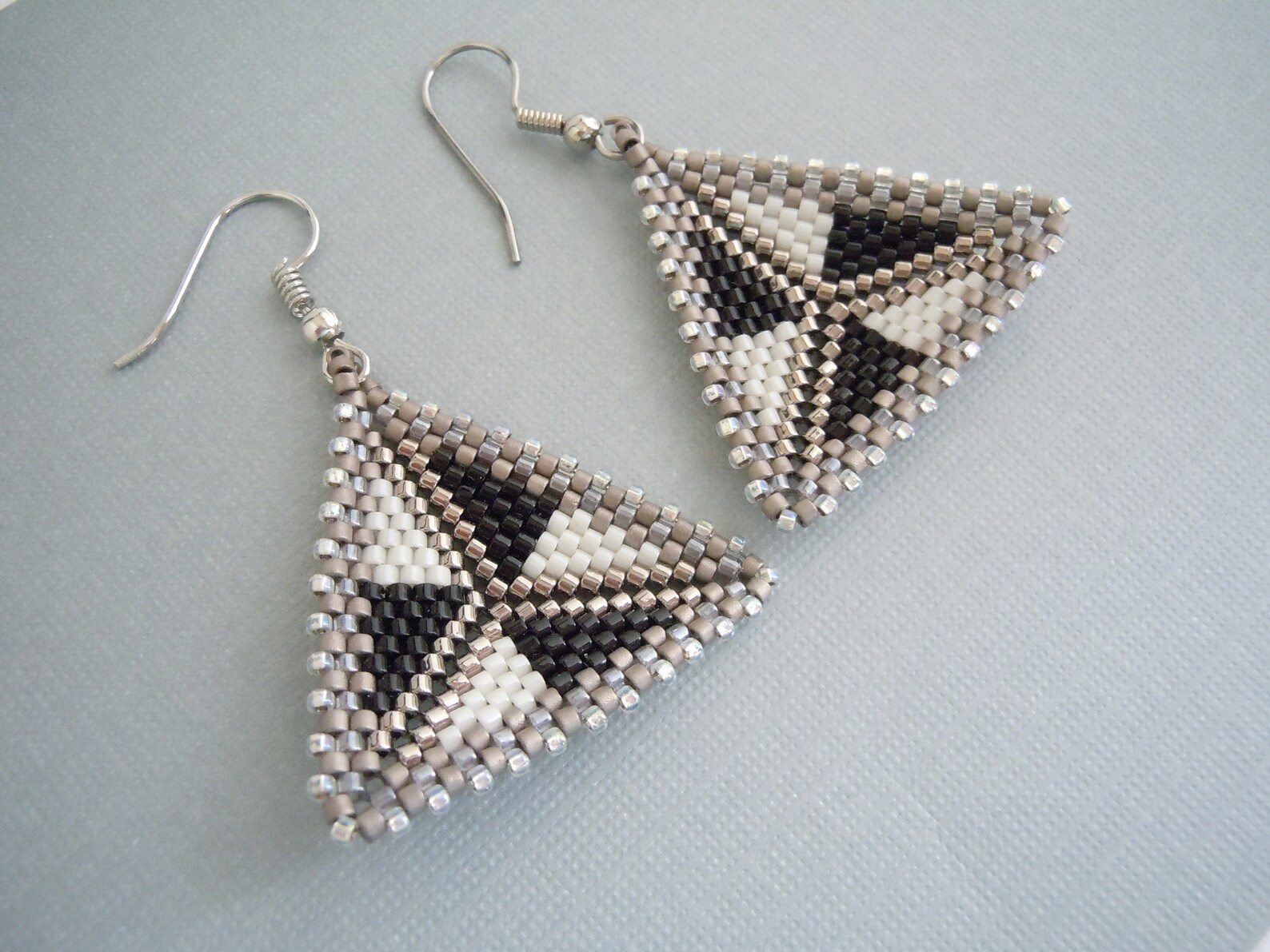 Peyote Beading Tutorial Beading Tutorial Triangle Peyote - Etsy