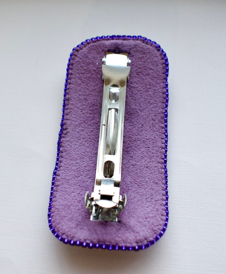 Beaded Barrette Tutorial Bead Embroidery Tutorial Beaded - Etsy