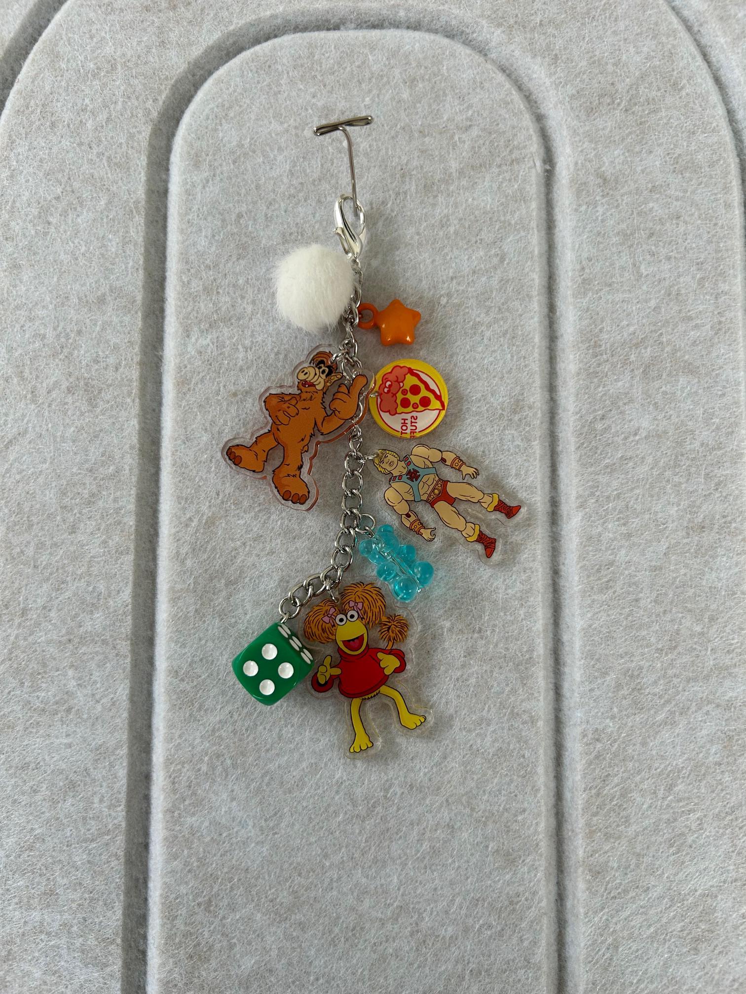 80s/90s Nostalgic Inspired Bag Charm, Key Chain, Notebook Charm. - Etsy