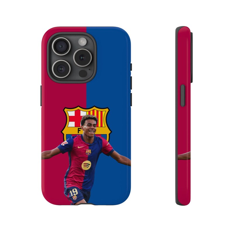 Lamine Yamal Barcelona Phone Case | Soccer Club Colors, Protective Case ...
